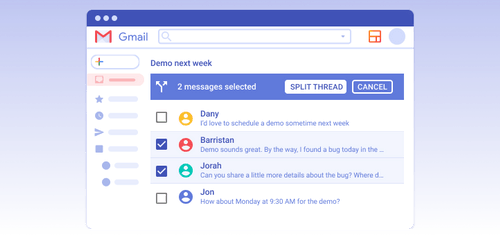 How to separate email threads in Gmail - Streak