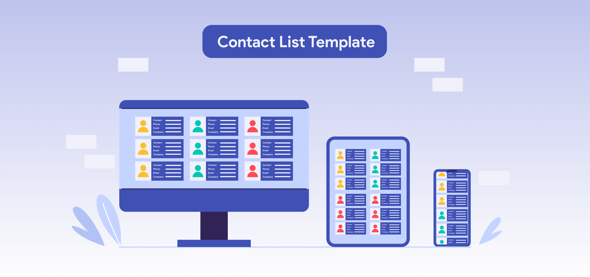 5 different contact list templates (with free downloads!) - Streak