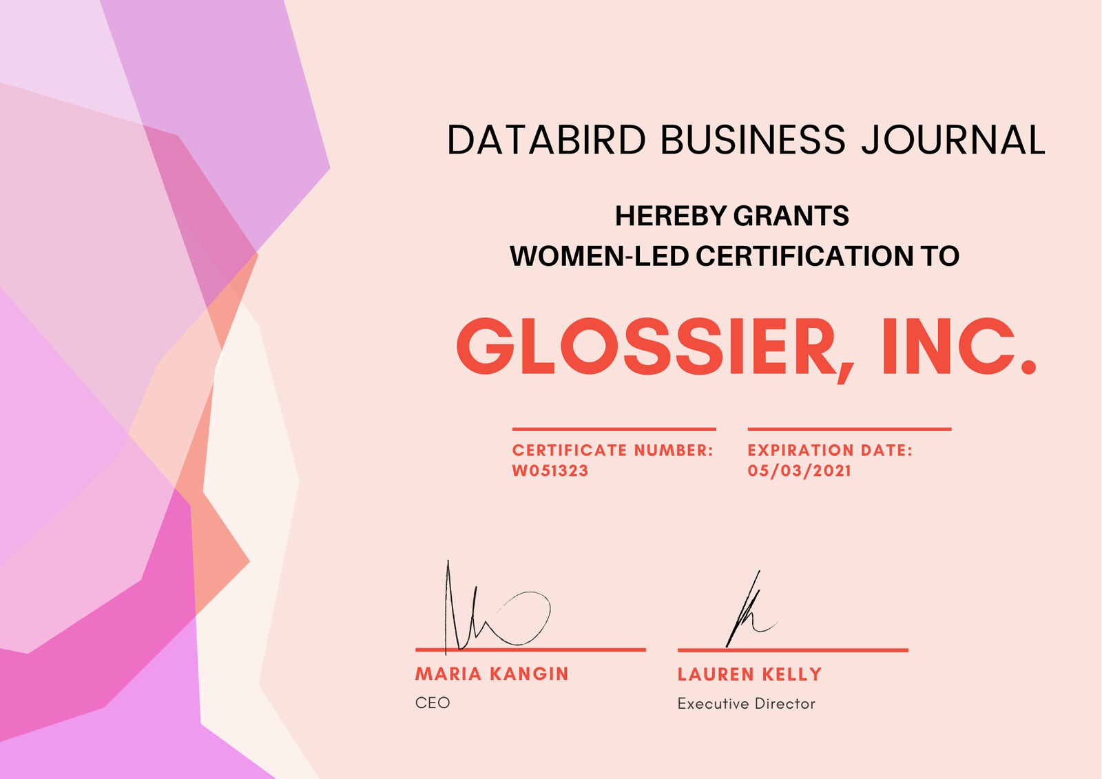 Certification for Women-Led Companies
