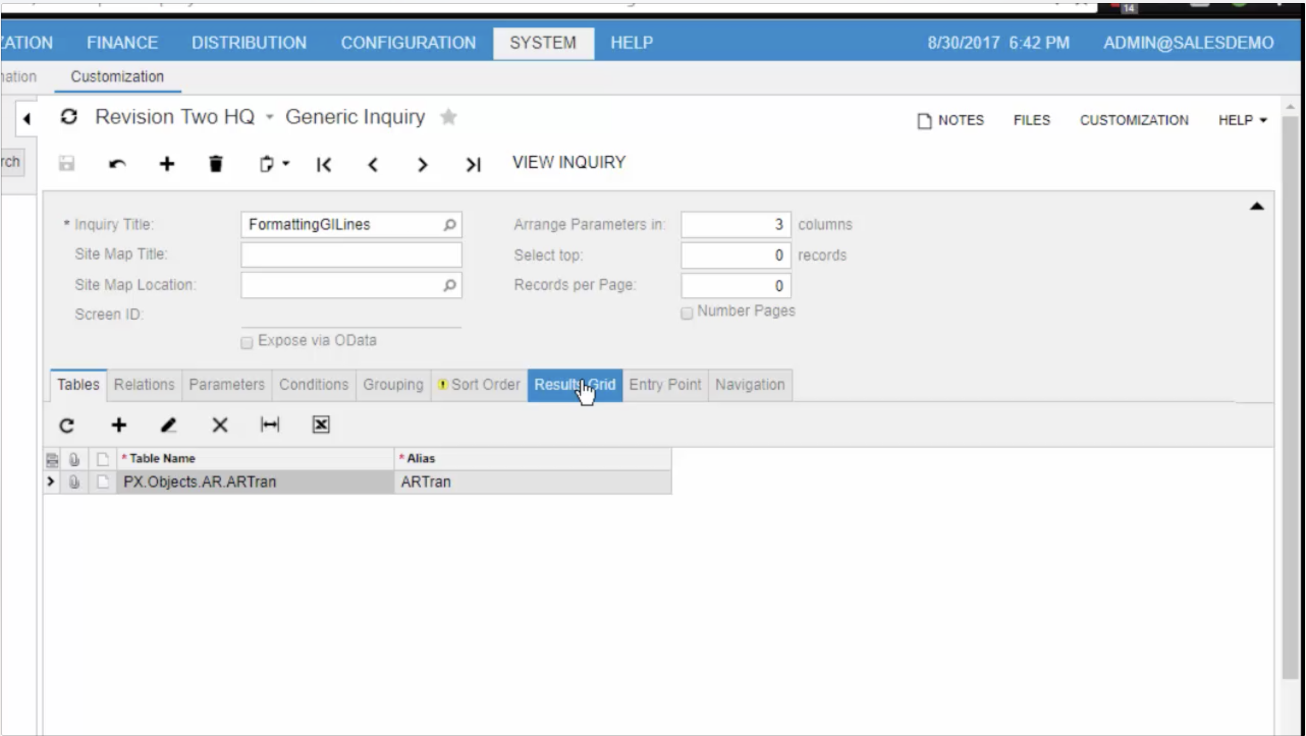 Generic Inquiries in Acumatica allow you to easily format to your specs. Generic Inquiries in Acumatica allow you to easily format to your specs.