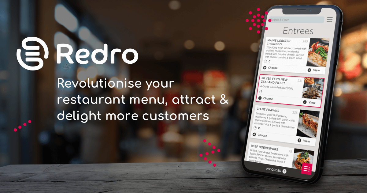Redro Features - Revolutionising the Restaurant Menu