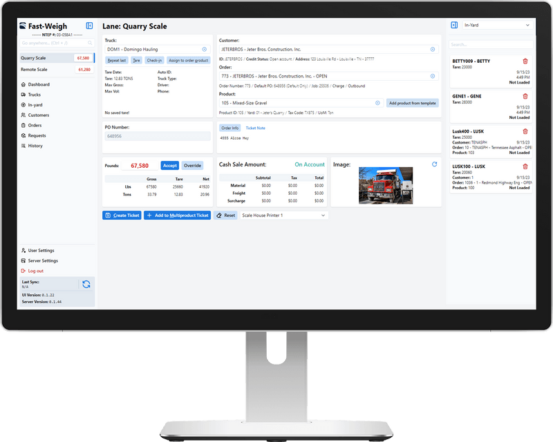 Desktop Scale Ticketing | Fast-Weigh