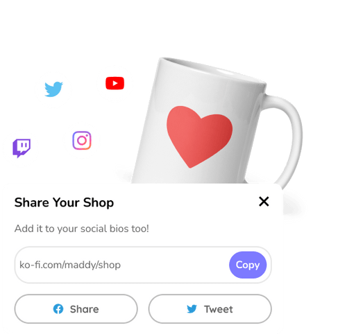 Ko-fi Shop | Sell Digital and Physical Products With Just a Link. No ...