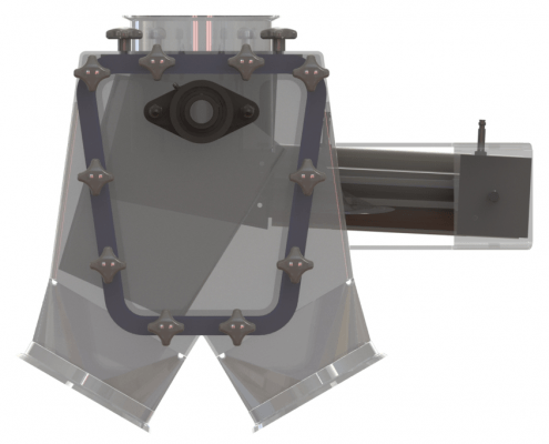 Pivoting Chute Handling Silica Sand | Vortex