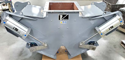 Titan Rounded Blade Diverter Handling Cement | Vortex