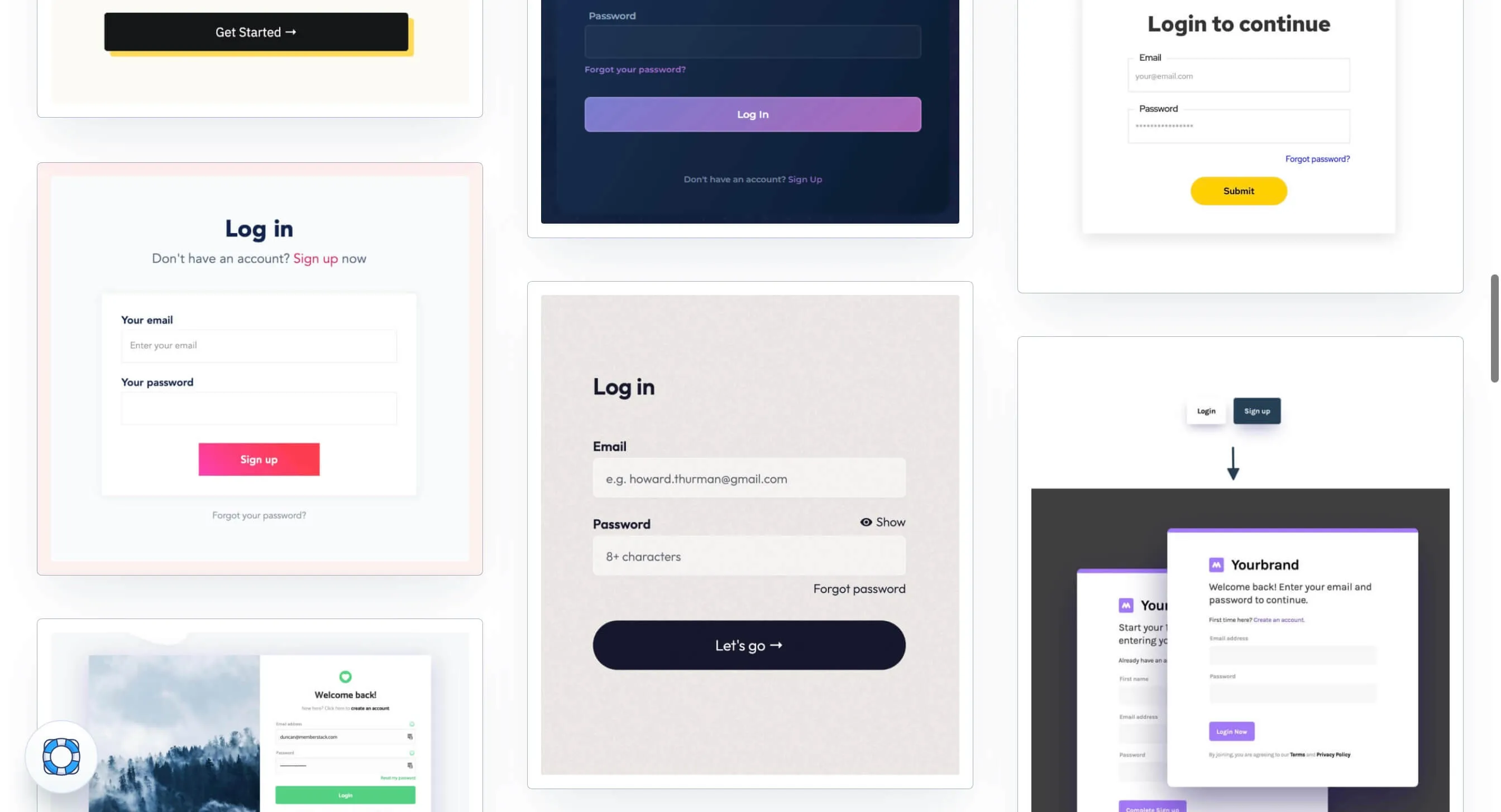 Free Webflow Login Components | Copy & Paste