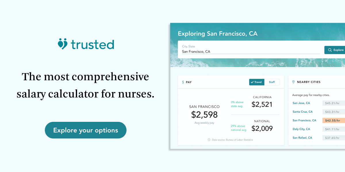 Nurse Salary Calculator & Comparison Tool | Trusted Health