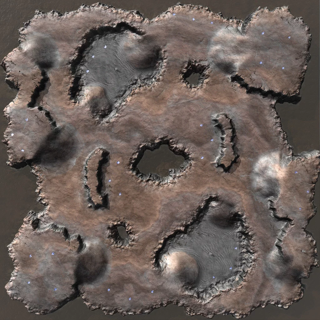 Ravaged | 10 x 10 ⇀ Map ★ Beyond All Reason RTS