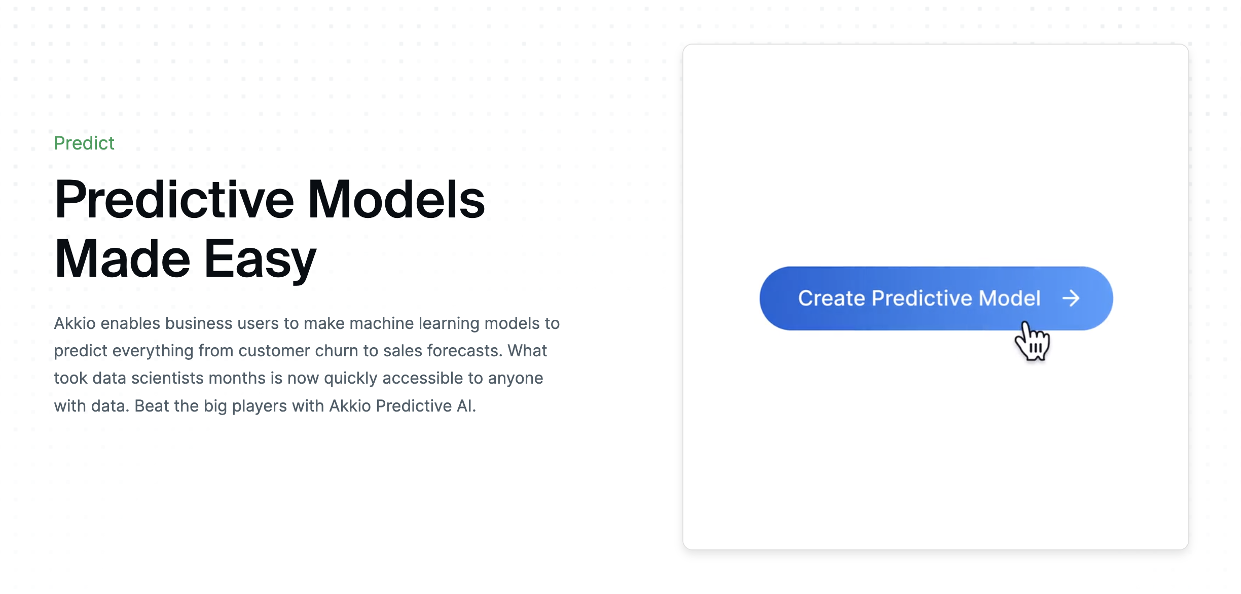 Predict | Akkio: Generative BI for Agencies