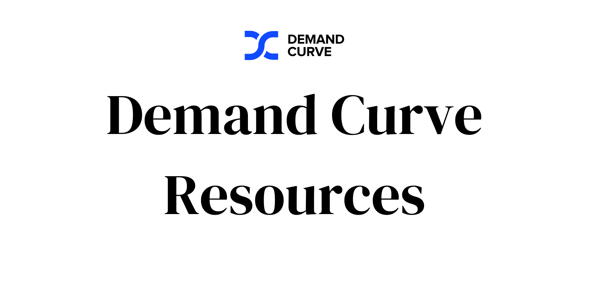 Demand Curve Resources
