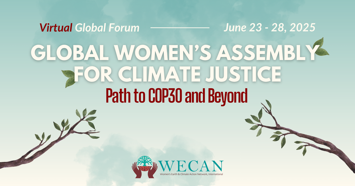Global Women’s Assembly for Climate Justice: Path to COP30 and Beyond ...