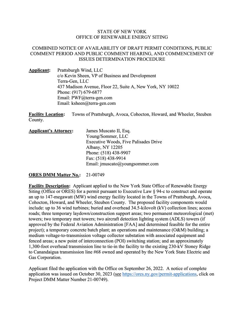 Prattsburgh Windfarm | New York's Clean Energy Future