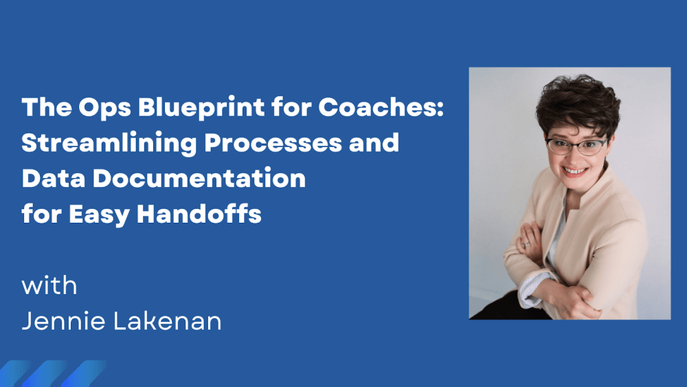 The Operations Bluepring for Coaches