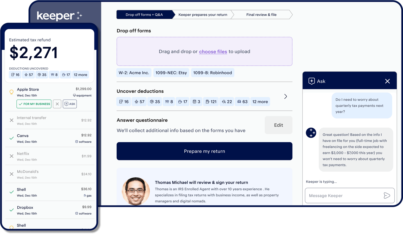 Keeper - tax filing powered by AI