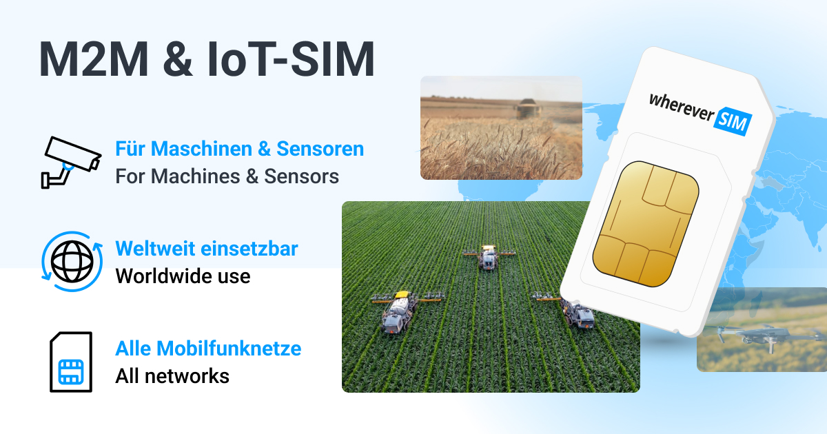 M2M SIM cards for agriculture