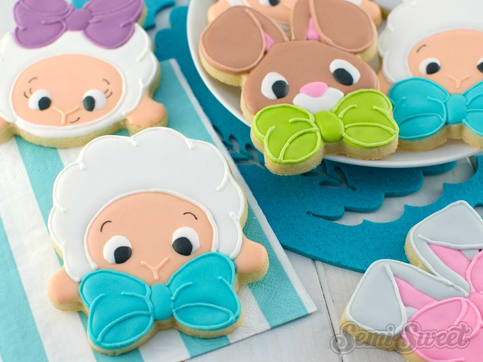 How to Make Bow Tie Lamb Cookies