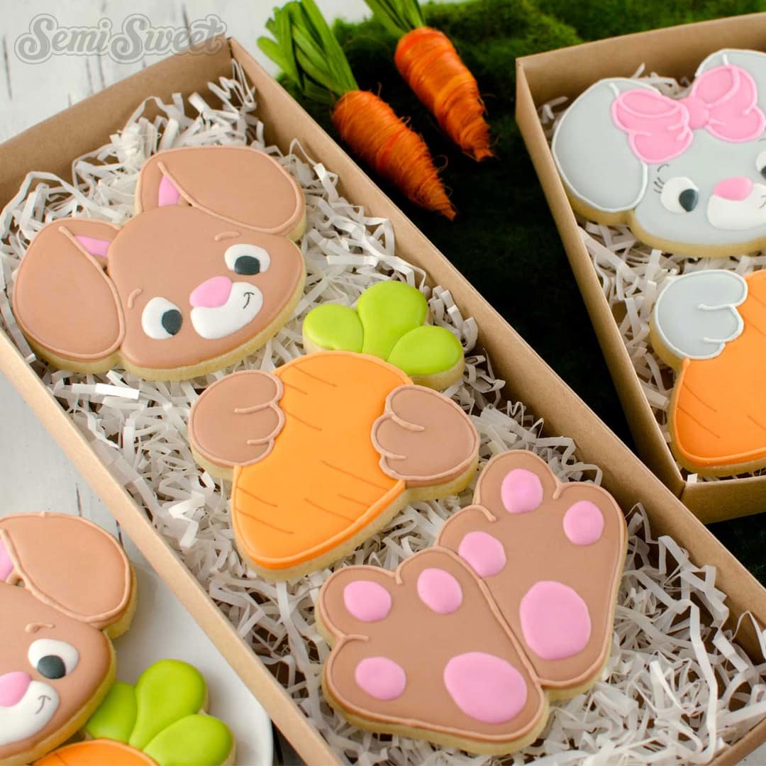 Decorate Cute Easter Bunny Cookies