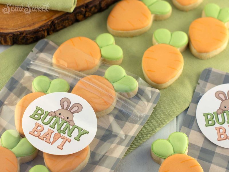 Decorate Bunny Bait Carrot Cookies for Easter