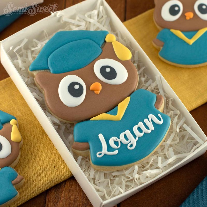 Decorate a Grad Cap and Diploma Cookie Set for Graduation