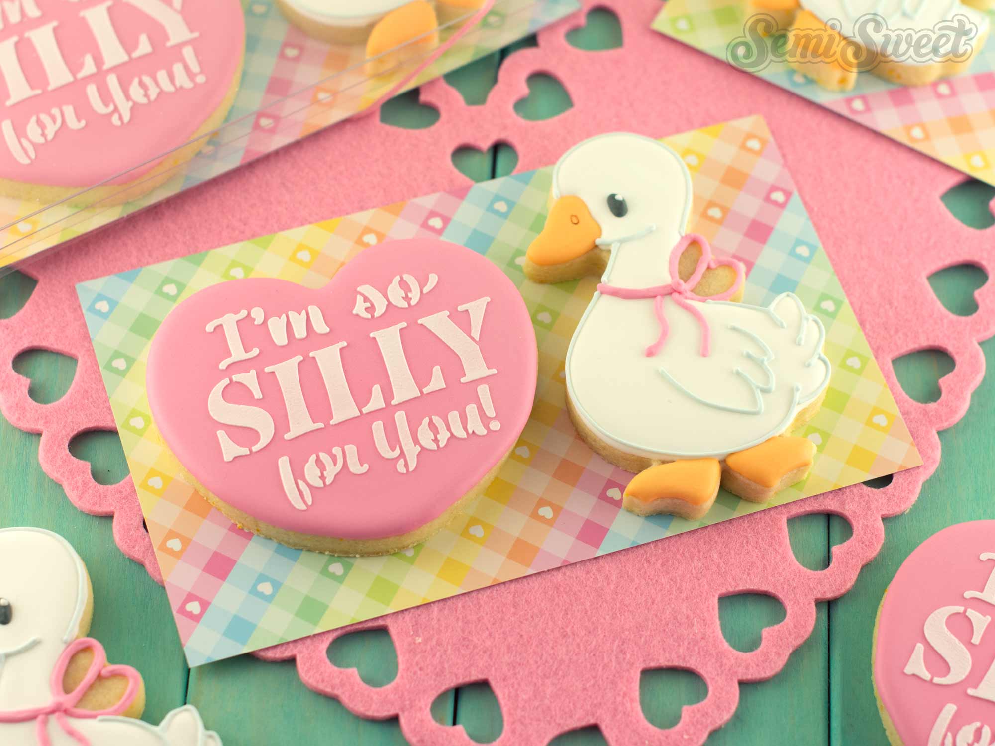 Decorate Silly Goose Cookies for Valentine's Day