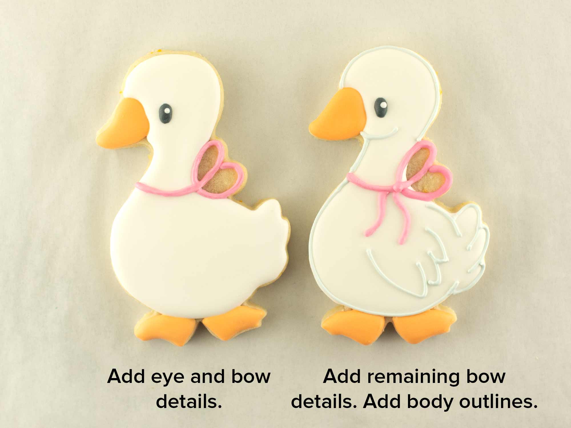 Decorate Silly Goose Cookies for Valentine's Day