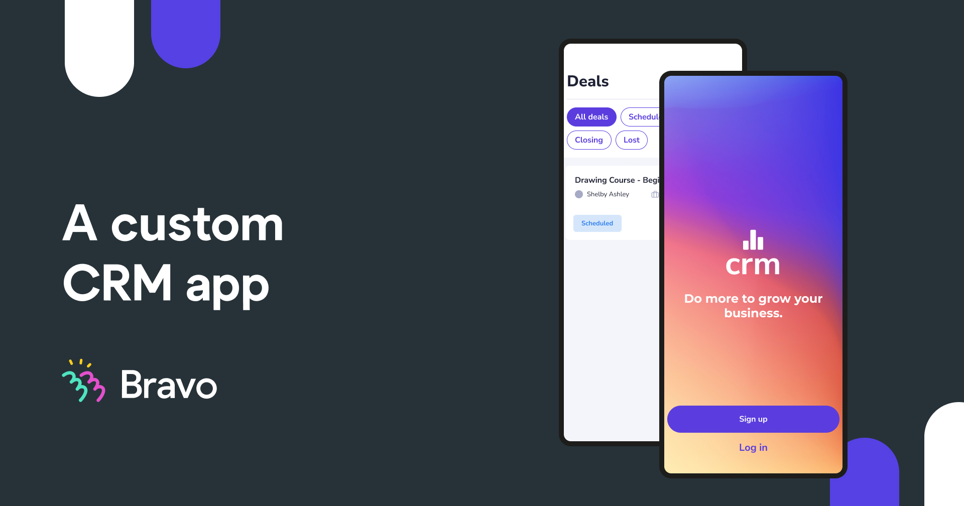 A custom CRM app | Bravo Studio