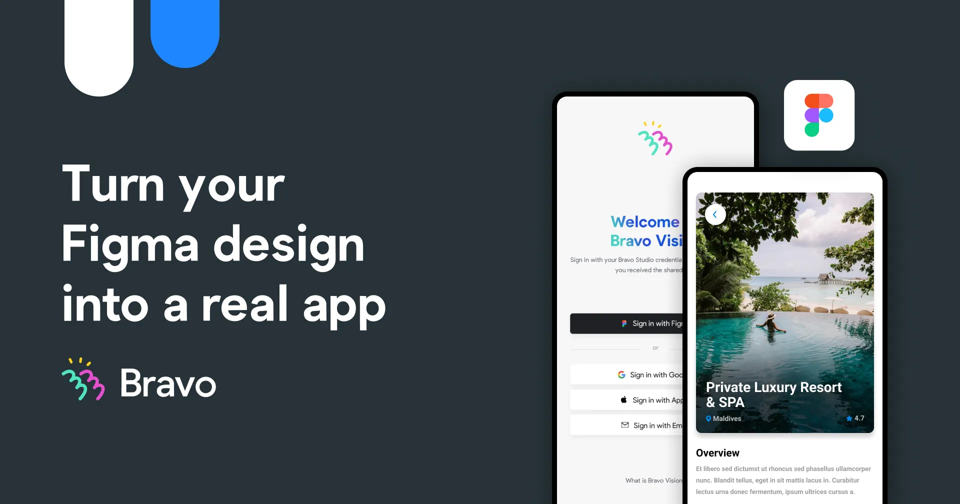 Turn your Figma design to a real app | Bravo Studio