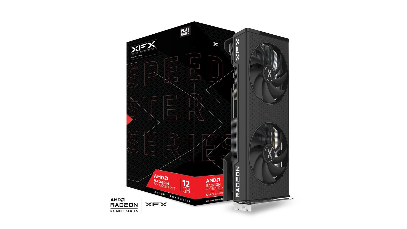 XFX SPEEDSTER SWFT AMD Radeon™ RX 6750 XT Core Gaming Graphics Card