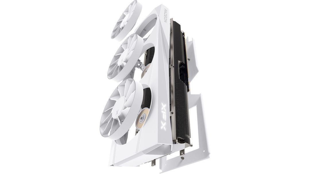 XFX Quicksilver AMD Radeon RX 9070XT White Magnetic Air Edition
