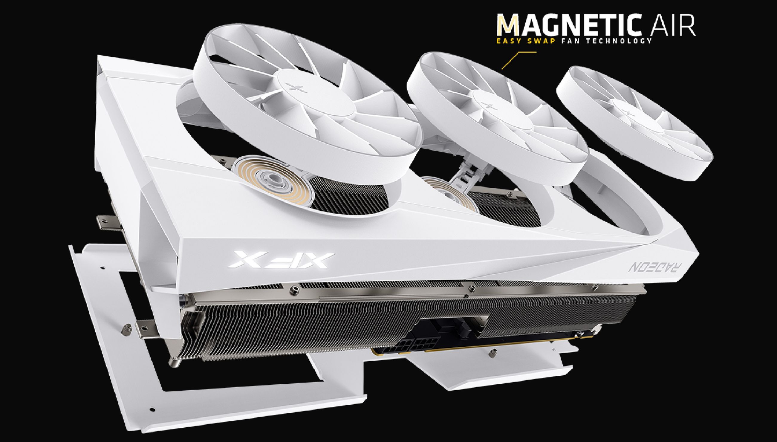 XFX Quicksilver AMD Radeon RX 9070XT White Magnetic Air Edition
