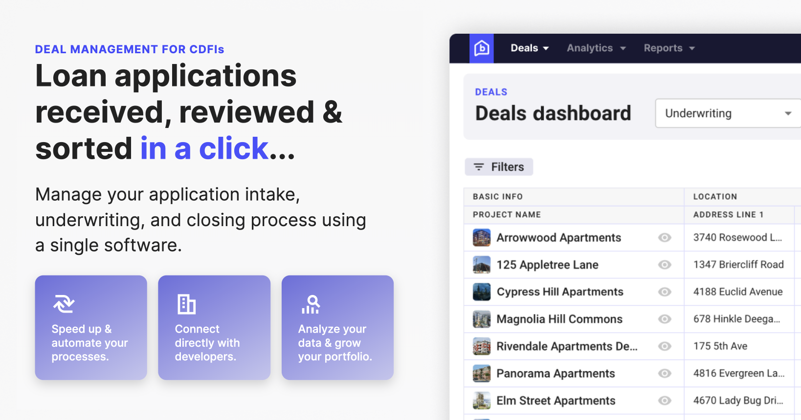 Builders Patch: finance software for Community Development Financial ...