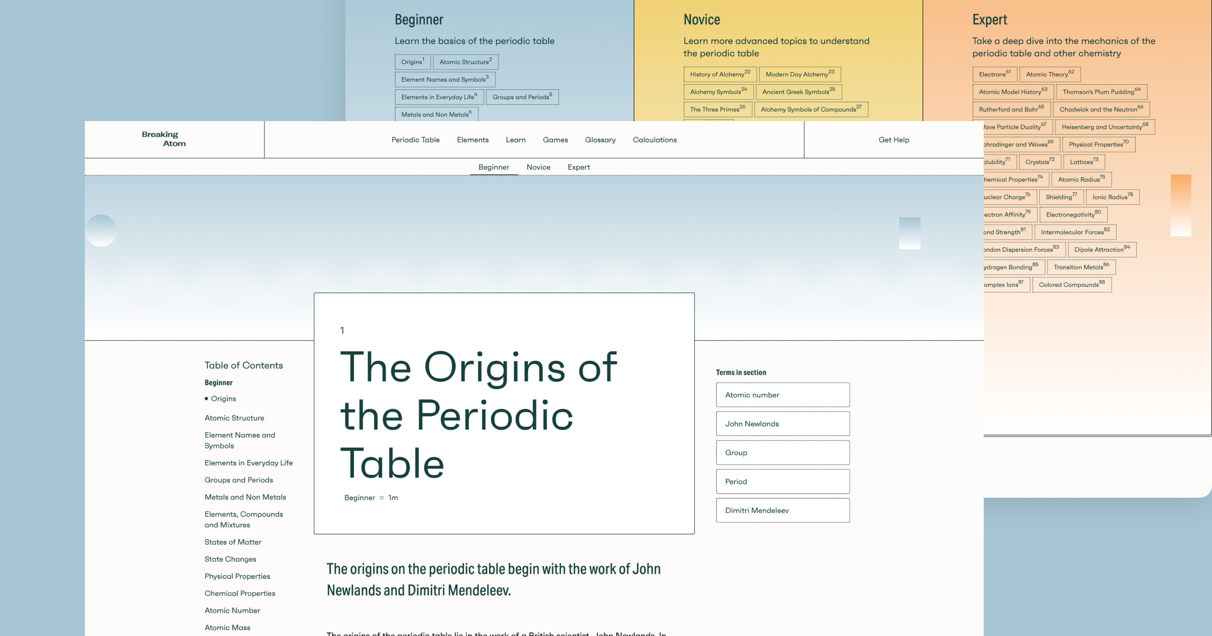 Learn the Periodic Table