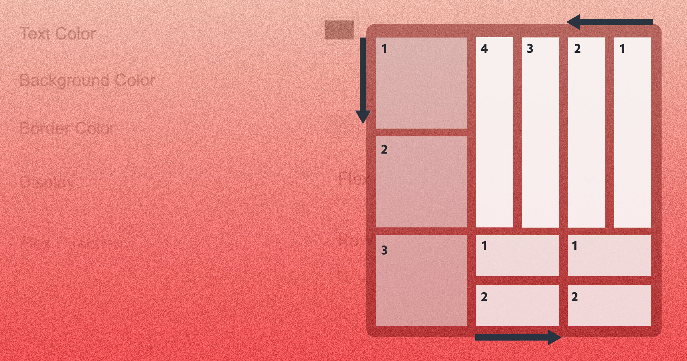 How to Create a Table with the Section and Flexbox Options