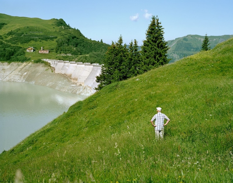 Dam and Man in Savoy by Céline Clanet
