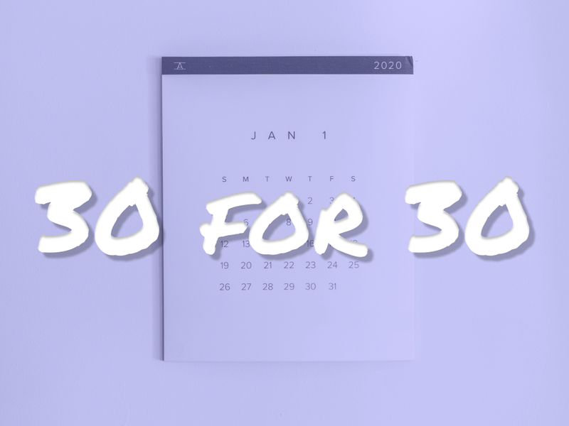 Registration Now Open: The "30 for 30" Challenge