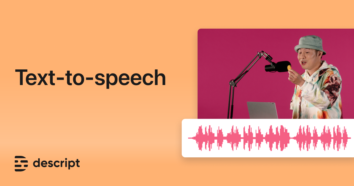 AI Text-to-speech | Type to create realistic, professional audio
