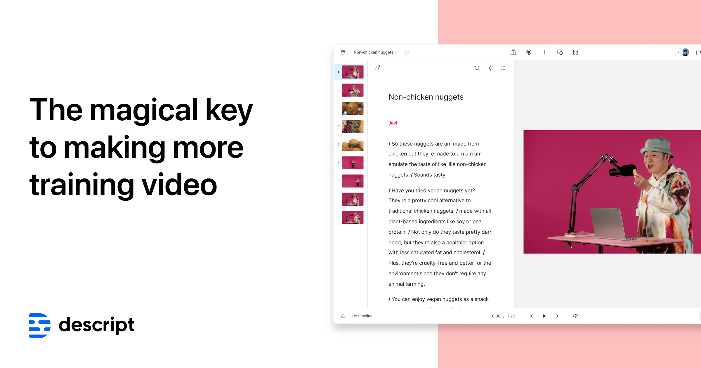 Make Better Learning & Training Videos with AI | Descript