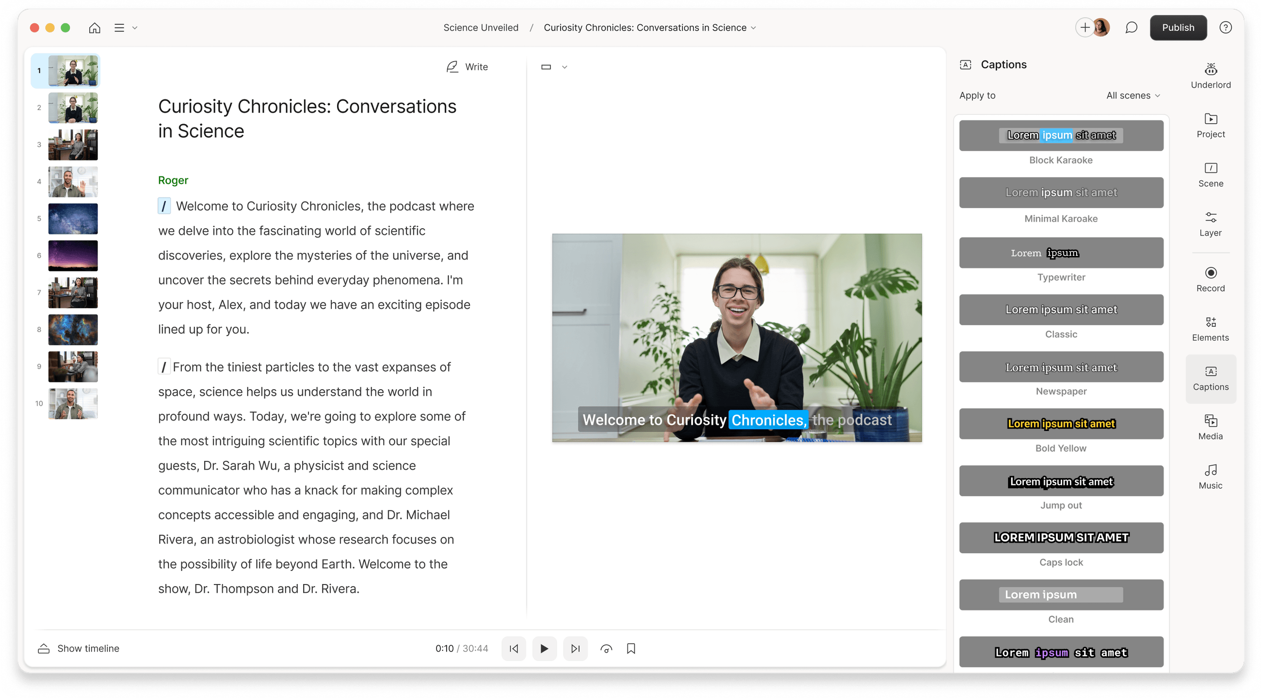 Descript: AI-Powered Podcast & Audio Editor