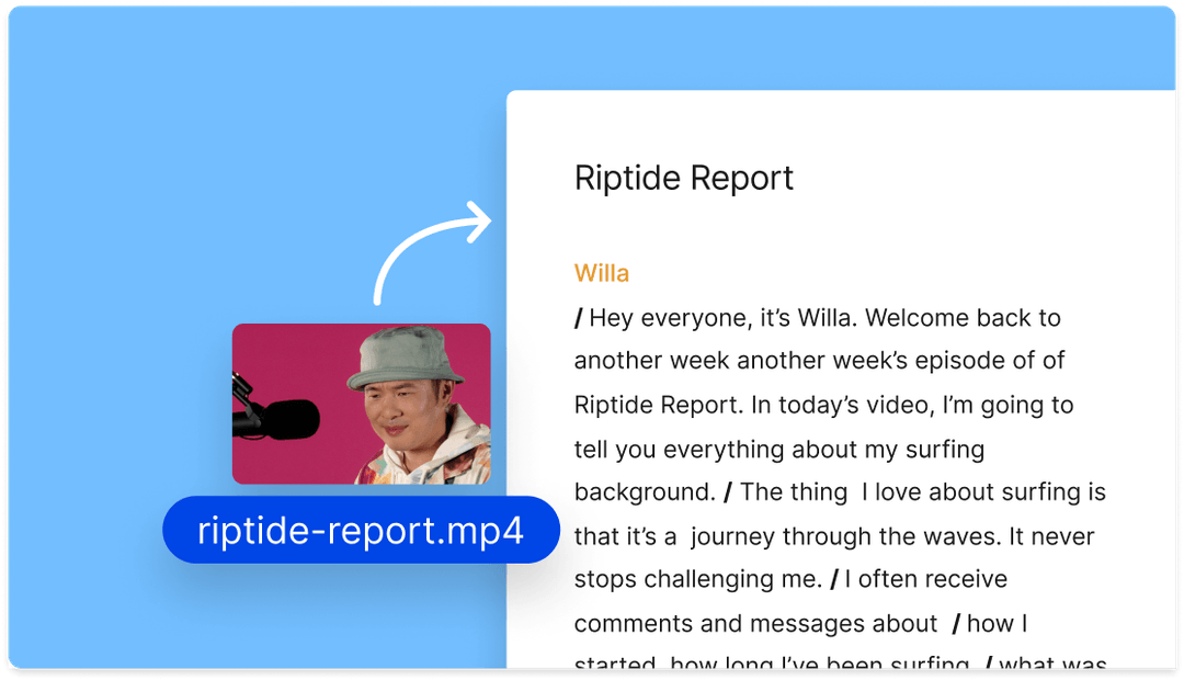Free Podcast Transcript Generator | Up to 95% Accuracy | Descript