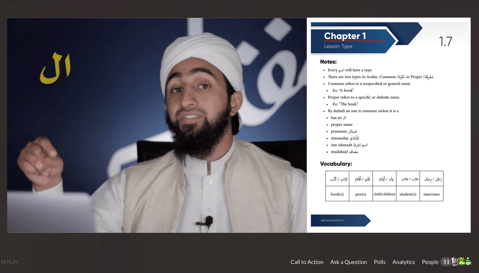 Miftaah Online- Online Islamic Studies Program
