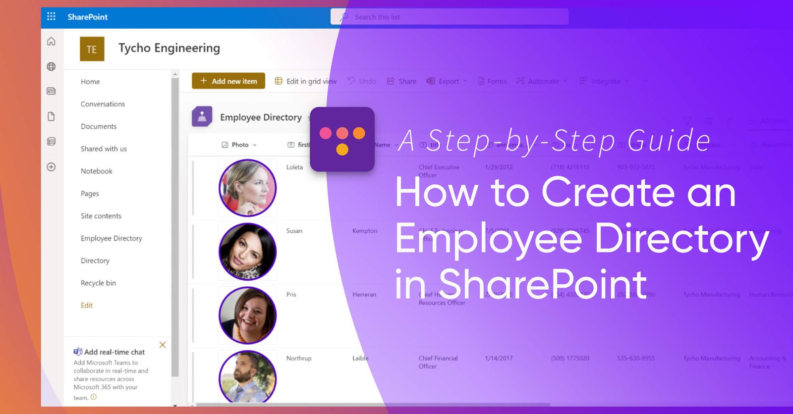 How to Create an Employee Directory in SharePoint: A Step-by-Step Guide