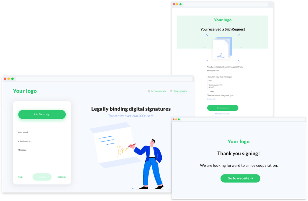 E-signature features | SignRequest