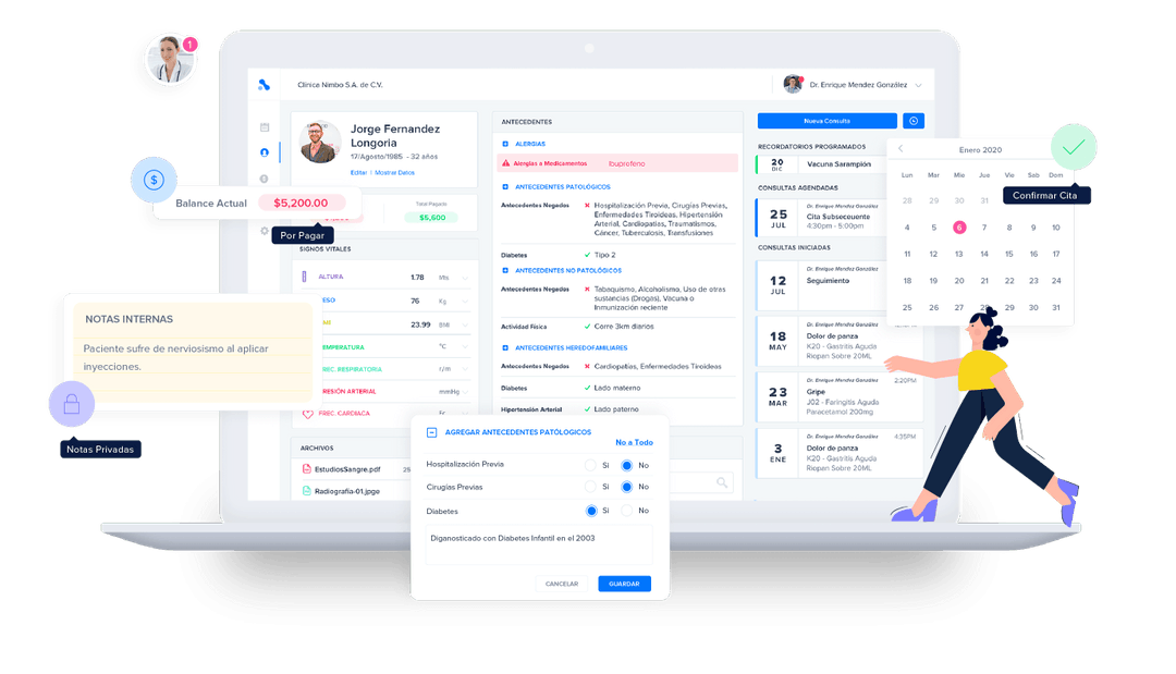 Software historia clínica y agenda para médicos - Perú | Nimbo