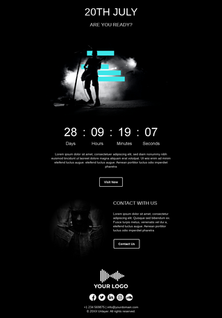 Music Concert Event Email Template | Unlayer