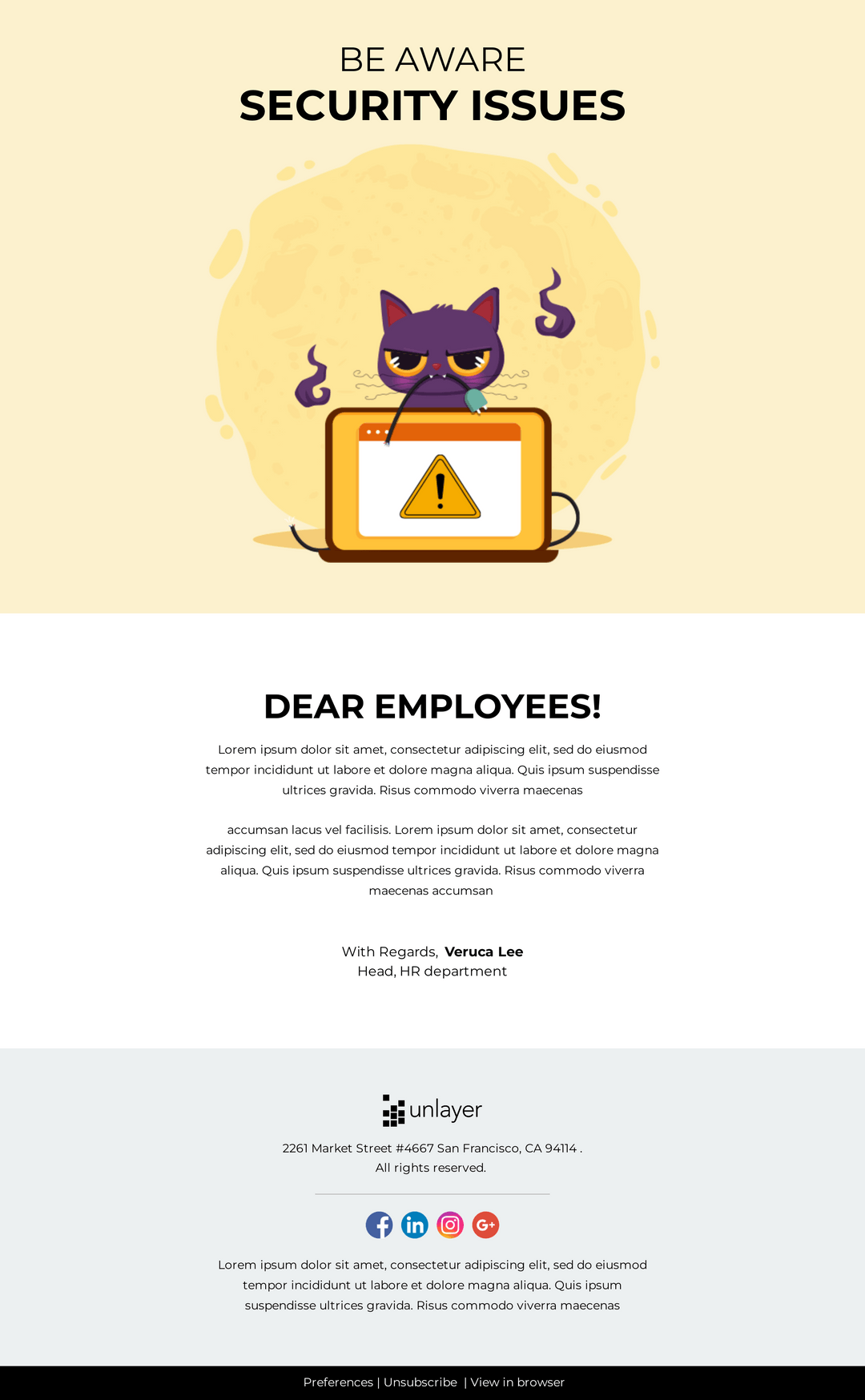 Agency Email Template | Unlayer