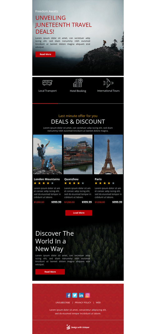 Free Juneteenth Email Templates | Unlayer