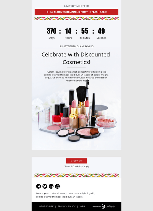 Free Email Templates for Beauty & Personal Care | Unlayer