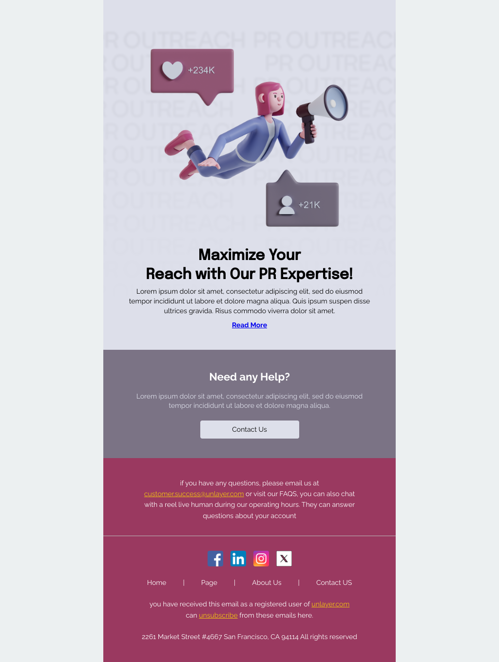Newsletter Guide Email Template | Unlayer