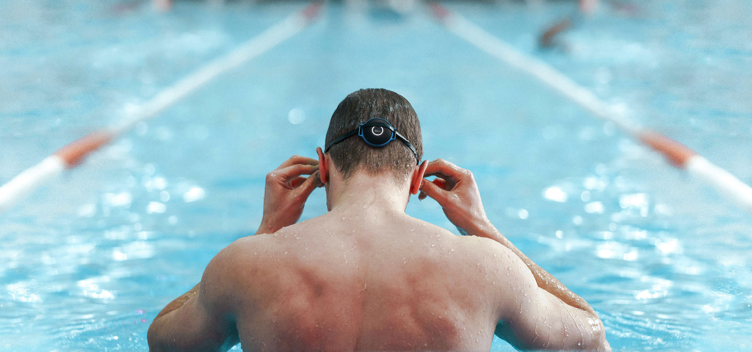 Swim coach communicator, bone conduction swimming - SONR