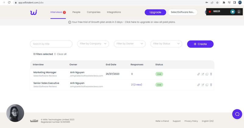 The 4 Best Free Video Interview Software of 2025